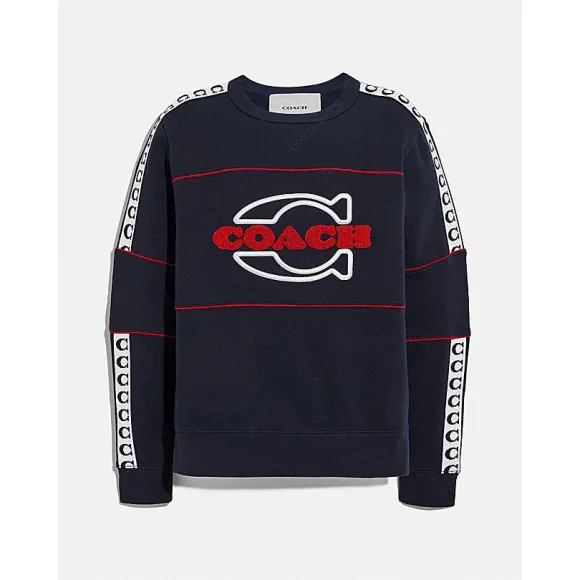 蔻驰/Coach 花运动衫 C4995-NAV-XS-小迈步海淘品牌官网