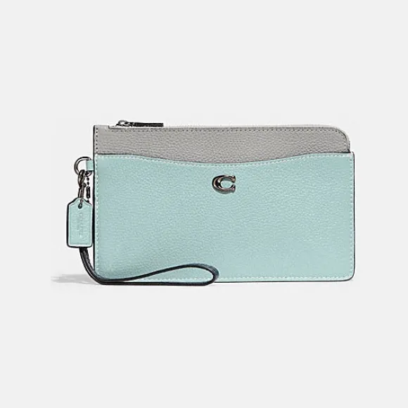 蔻驰/Coach 拼色L型拉链腕包 C8569-V5TY5-小迈步海淘品牌官网