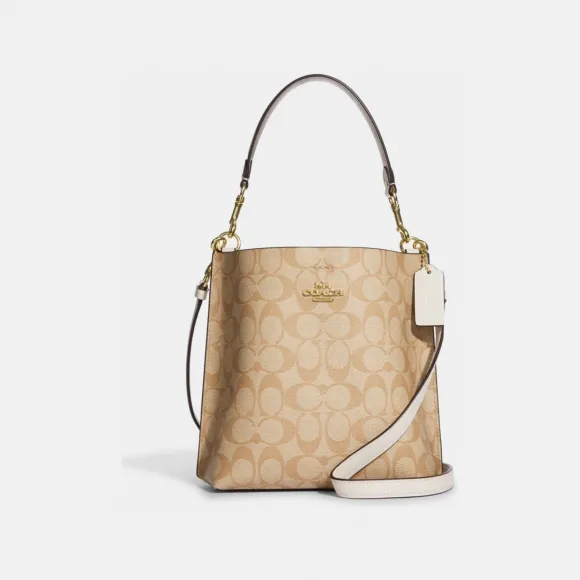 蔻驰/Coach Mollie 标志性帆布水桶包 22 CA582-IMDQC-小迈步海淘品牌官网