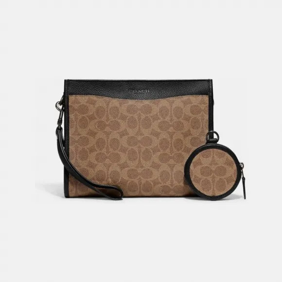 蔻驰/Coach 男士 棕黃色 手包 CC088-TN2-小迈步海淘品牌官网