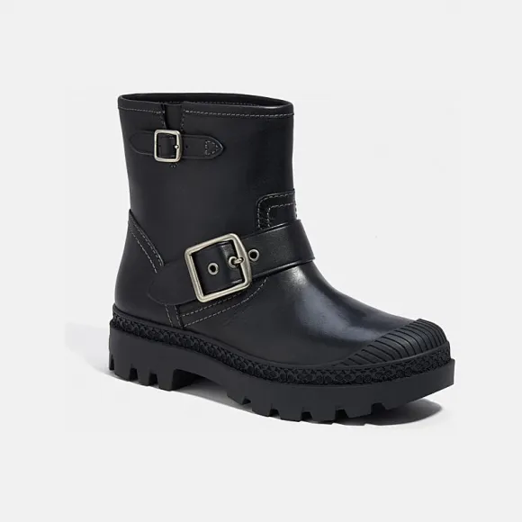 蔻驰/Coach 黑色 TROOPER摩托靴 CD292-BLK-小迈步海淘品牌官网