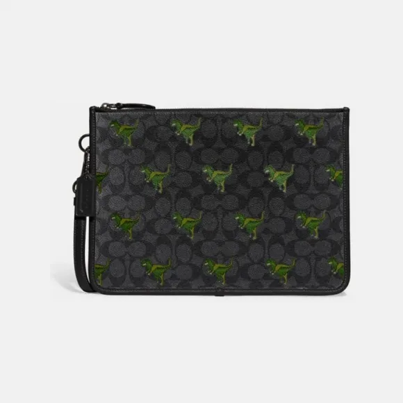 蔻驰/Coach MI5 PVC 经典标志帆布REXY印花CHARTER手包 CF063-MI5-小迈步海淘品牌官网