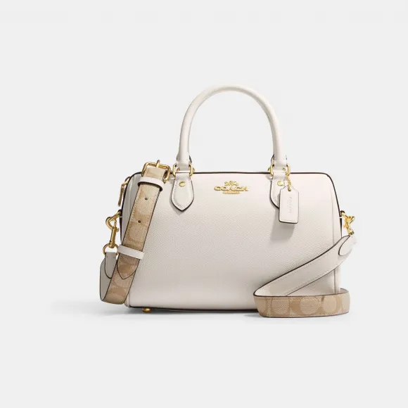 蔻驰/Coach Rowan 挎包配标志性帆布肩带 CH322-IMCHK-小迈步海淘品牌官网