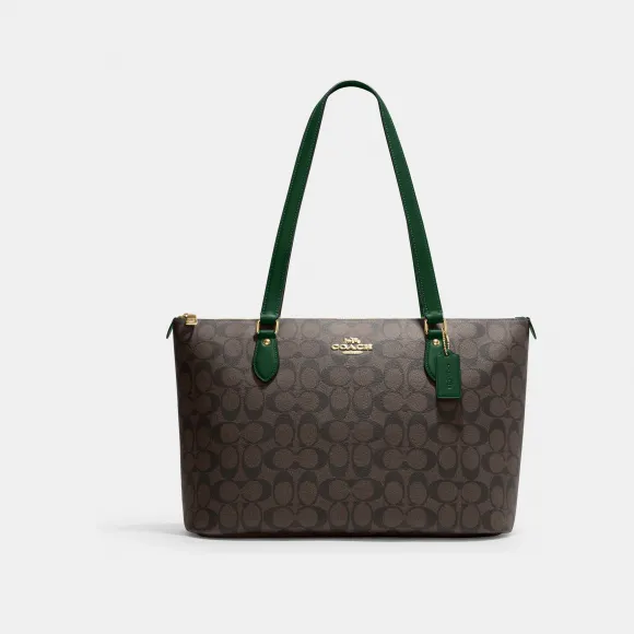 蔻驰/Coach Gallery 标志性帆布托特包 CH504-IMW7C-小迈步海淘品牌官网