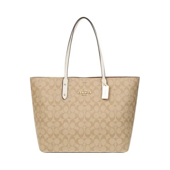 蔻驰/Coach 米白色 女士 牛皮/PVC 单肩包 F76636-IMDQC-小迈步海淘品牌官网