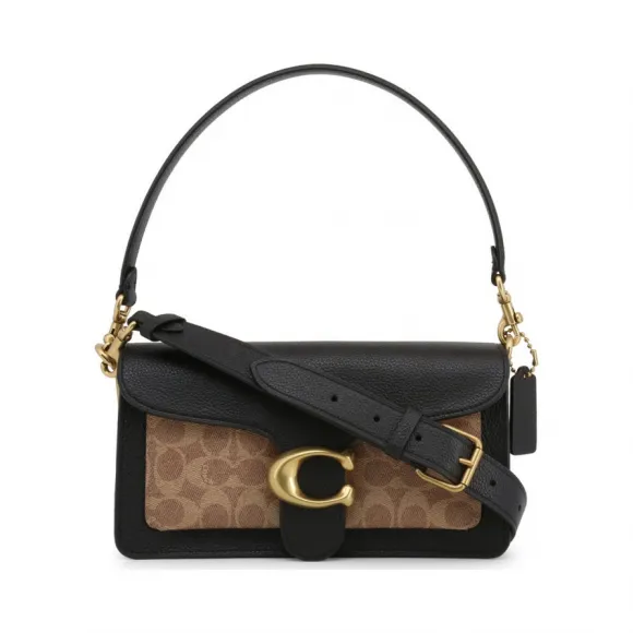 蔻驰/Coach 黑色 女士 帆布/皮革 手提包 F79337-B4OOH-小迈步海淘品牌官网