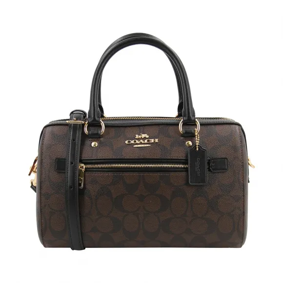 蔻驰/Coach 深啡色 女士 PVC 手袋 F83607-IMAA8-小迈步海淘品牌官网