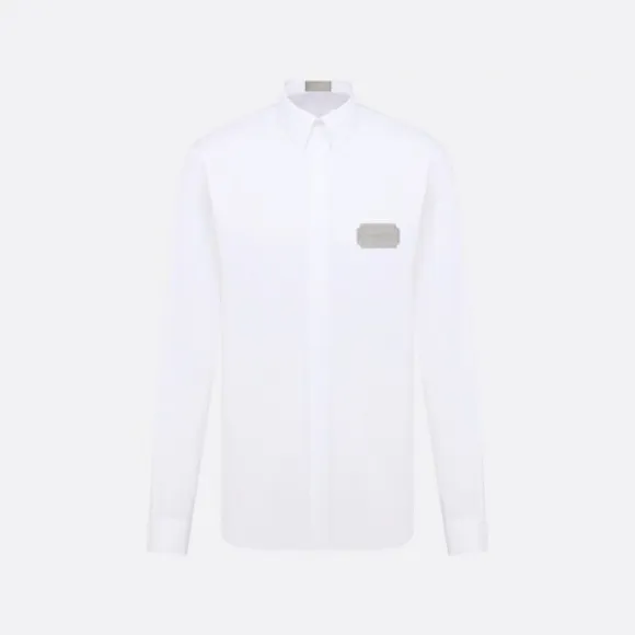 迪奥/Dior 衬衫 白色棉府绸 Christian Dior Couture 标志 313C545A1581_C088_T37-小迈步海淘品牌官网