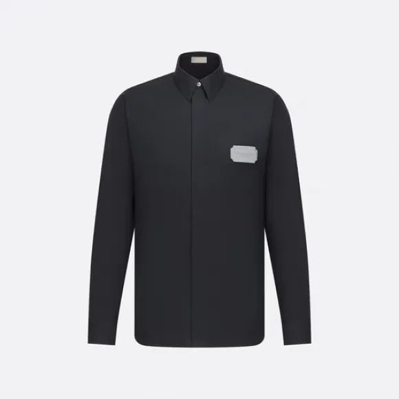 迪奥/Dior 衬衫 海军蓝色棉府绸 Christian Dior Couture 标志 313C545A1581_C588_T37-小迈步海 ...