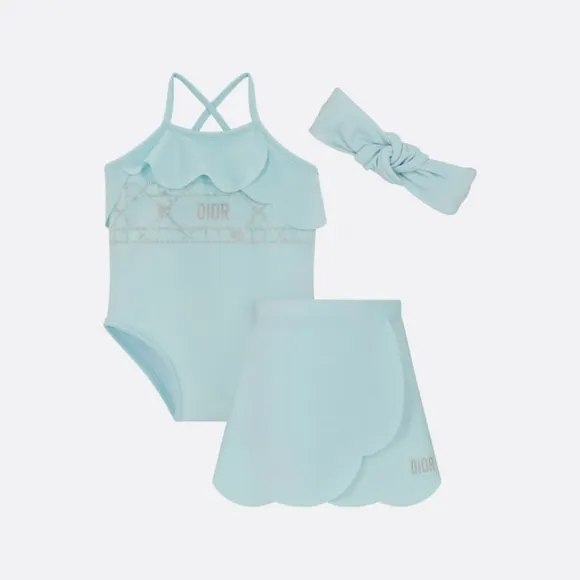 迪奥/Dior My First Swimsuit沙滩套装 3SBM33KDOA-Y08E-小迈步海淘品牌官网