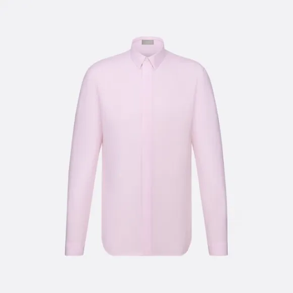 迪奥/Dior 衬衫 淡粉色棉质帆布小蜜蜂刺绣 733C518B5730_C480-小迈步海淘品牌官网