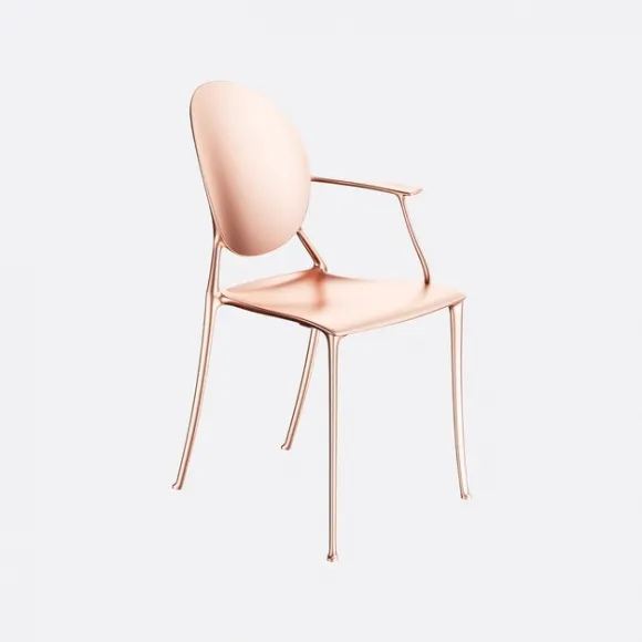 迪奥/Dior DIOR X STARCK 联名系列 MISS DIOR 椅子 金属粉缎面铝材，单扶手 HYR02MRM0U_C400_TU ...