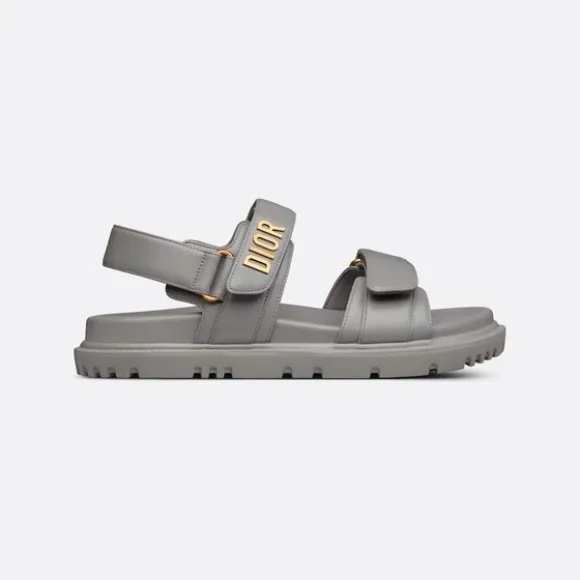 迪奥/Dior DiorAct 凉鞋 灰色羊皮革 KCQ547LAB_S33G_T34-小迈步海淘品牌官网