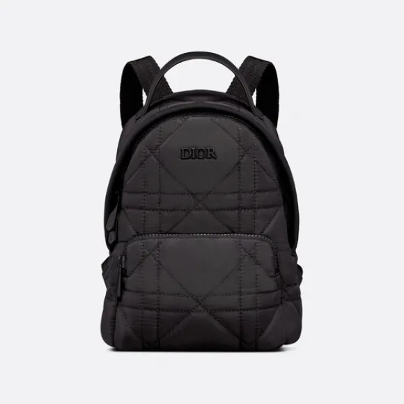 迪奥/Dior 儿童迷你 Rider 双肩背包 黑色科技帆布藤格纹 M1524SNHQ_M911_TU-小迈步海淘品牌官网