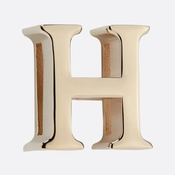 迪奥/Dior My ABCDior“H”字母徽章 浅金色饰面金属 S9173OMET_M196_TU-小迈步海淘品牌官网