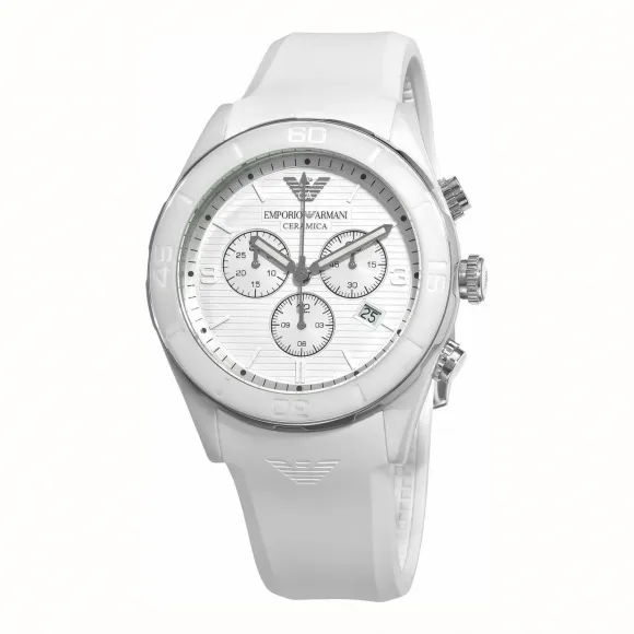 安普里奥·阿玛尼/Emporio Armani Ceramica 石英机芯 白色陶瓷 男表AR1435-小迈步海淘品牌官网