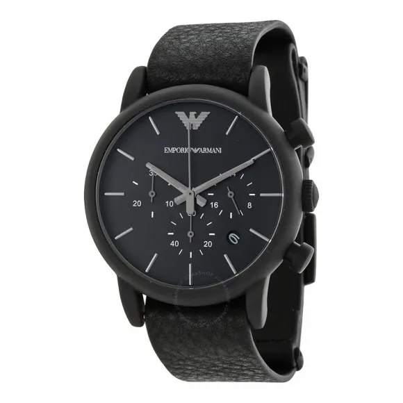 安普里奥·阿玛尼/Emporio Armani 石英机芯 黑色电镀精钢 男表 AR1782-小迈步海淘品牌官网