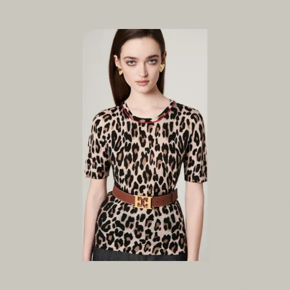 艾斯卡达/Escada 皮革会标腰带 5029667_A214-小迈步海淘品牌官网