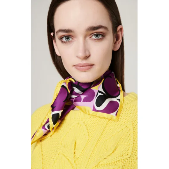 艾斯卡达/Escada 真丝徽标围巾 5031393_B517-小迈步海淘品牌官网