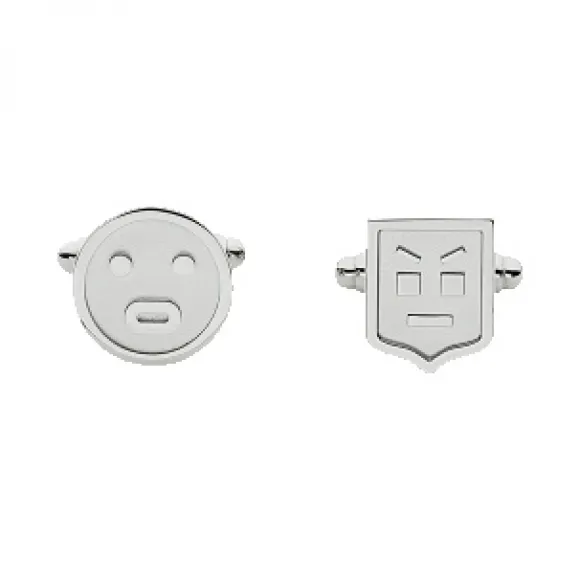 芬迪/Fendi 男士银色袖扣 7AJ083 B08 F0VR0-小迈步海淘品牌官网