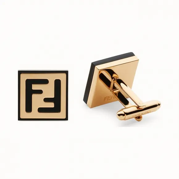 芬迪/Fendi CUFFLINKS_金色袖扣 7AJ134 A2F RF0A1F-小迈步海淘品牌官网