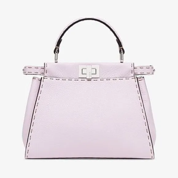 芬迪/Fendi 淡紫色Cuoio Romano皮革手袋 8BN244SFRF1BZW-小迈步海淘品牌官网