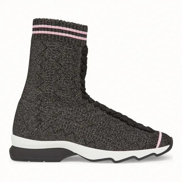 芬迪/Fendi 运动鞋_黑色帆布运动鞋 8T6515 A0U IF10SO-小迈步海淘品牌官网