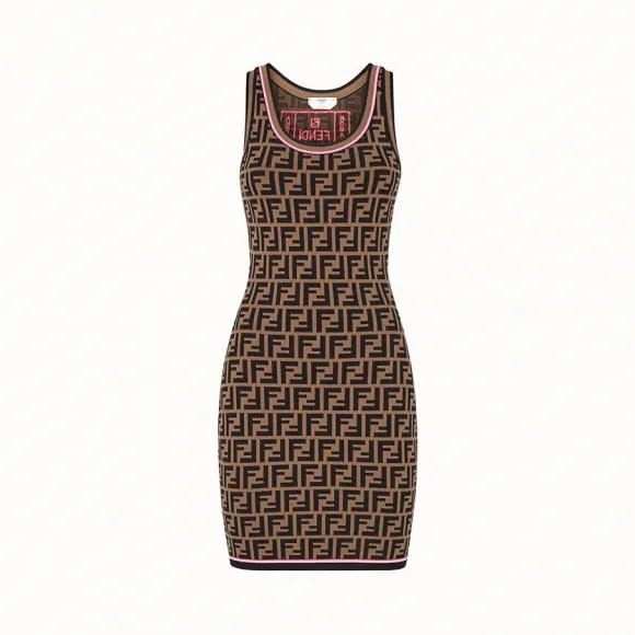 芬迪/Fendi 连衣裙_ Roma Amor布料连衣裙 FZD765 A7U BF17F0-小迈步海淘品牌官网