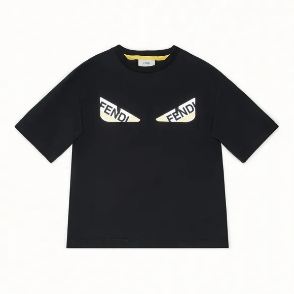 芬迪/Fendi T恤_黑色针织T恤 JMI247 7AJ F0QA1-小迈步海淘品牌官网