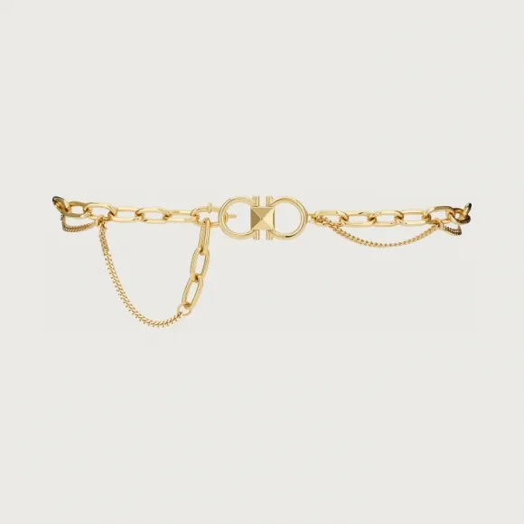 菲拉格慕/Salvatore Ferragamo GANCINI固定链条皮带 230117-751375-751375-小迈步海淘品牌官网