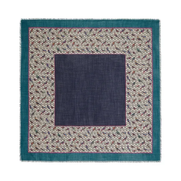 菲拉格慕/Salvatore Ferragamo Gancini披肩 327969_721875-小迈步海淘品牌官网