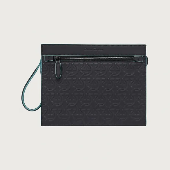 菲拉格慕/Salvatore Ferragamo Gancini 手拿包 - 包 240789-749834-小迈步海淘品牌官网