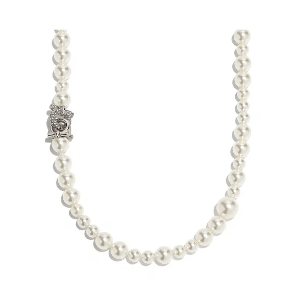 菲拉格慕/Salvatore Ferragamo 珍珠Gancini扣饰项链 760161_707345-小迈步海淘品牌官网