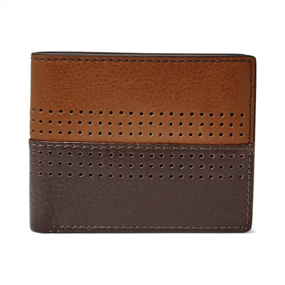 化石/Fossil Cody 防射频识别带翻折证件窗对叠式钱包 ML3940200-小迈步海淘品牌官网