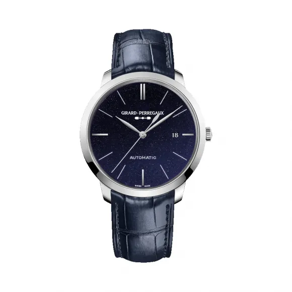 芝柏/Girard-Perregaux 1966系列 44毫米 精钢 自动上弦机械 男表 49555-11-435-BB4A-小迈步海淘品牌官网