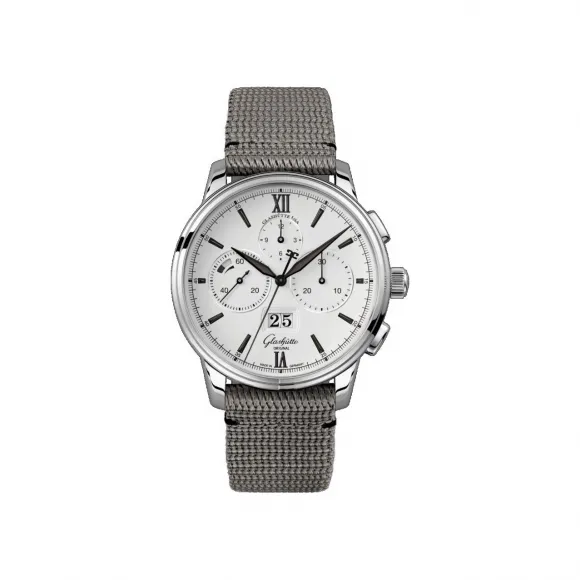 格拉苏蒂/Glashutte Original 议员大日历计时腕表 1-37-01-05-02-36 42.00MM 自动机械机芯 精钢 -小 ...