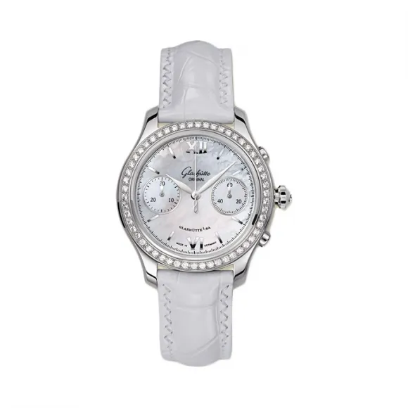 格拉苏蒂/Glashutte Original GlashüTte Original系列 不锈钢 自动机械机芯 女表 39-34-12-12 ...