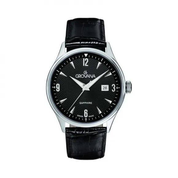 金韵娜/Grovana Regular Collection 系列 42 mm 精钢 石英机芯 男表 1191.1537-小迈步海淘品牌官网