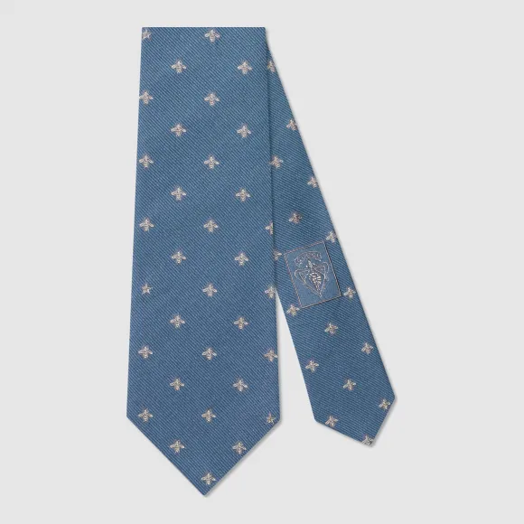 古驰/Gucci 星星和蜜蜂纯棉真丝领带 417348 4E781 4578-小迈步海淘品牌官网