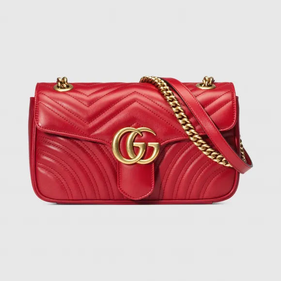 古驰/Gucci GG Marmont系列小号绗缝肩背包 443497-DTDIT-6433-小迈步海淘品牌官网