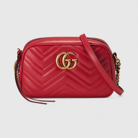 古驰/Gucci GG Marmont系列小号绗缝肩背包 447632-DTD1D-6433-小迈步海淘品牌官网