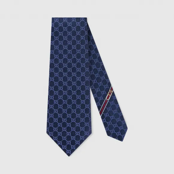 古驰/Gucci GG 图案领带 456520-4B002-4168-小迈步海淘品牌官网