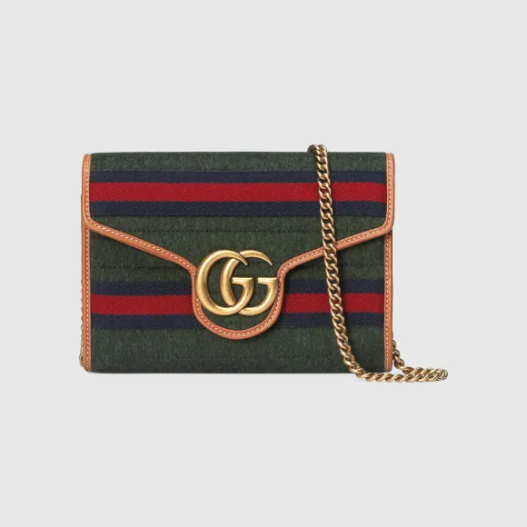 古驰/Gucci 织带GG Marmont迷你袋 474575-HS3MT-3382-小迈步海淘品牌官网