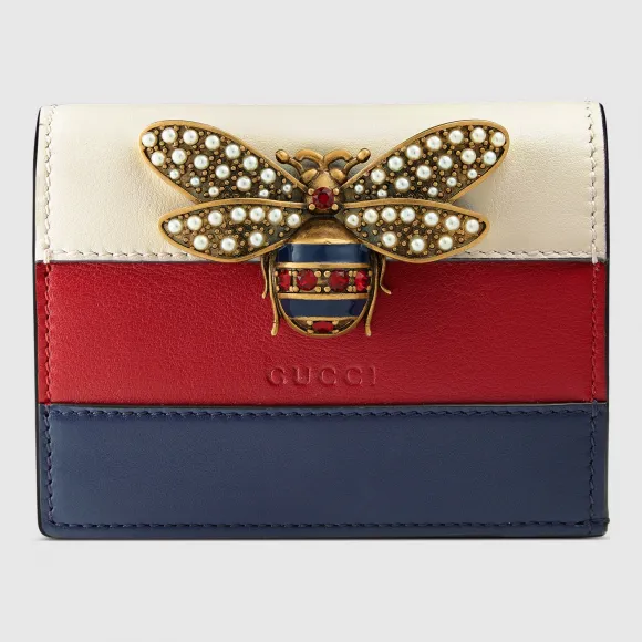 古驰/Gucci Queen Margaret 系列皮革卡包 476072 DYWPT 4160-小迈步海淘品牌官网