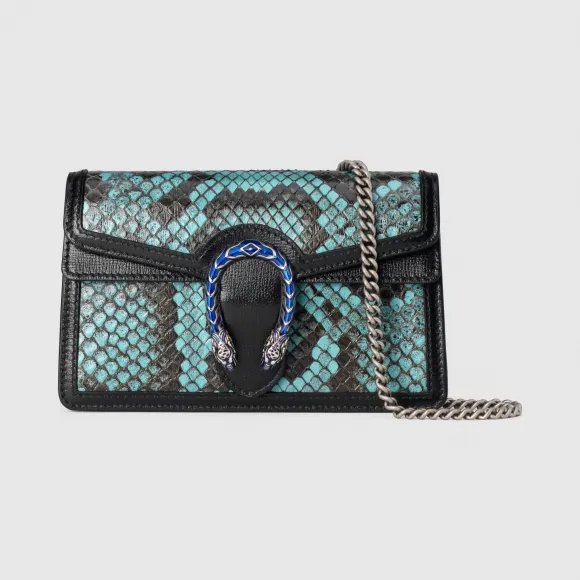 古驰/Gucci 中国官网专享Dionysus系列蟒蛇皮超迷你手袋 476432-EZ6GC-4979-小迈步海淘品牌官网