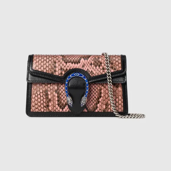 古驰/Gucci 香港地区独家发售：Dionysus蟒蛇皮超迷你袋 476432-EZ6GH-5392-小迈步海淘品牌官网