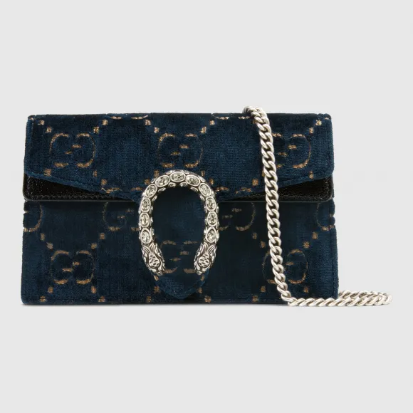 古驰/Gucci Dionysus系列GG天鹅绒超迷你手袋 476432 9TIBN 4264-小迈步海淘品牌官网