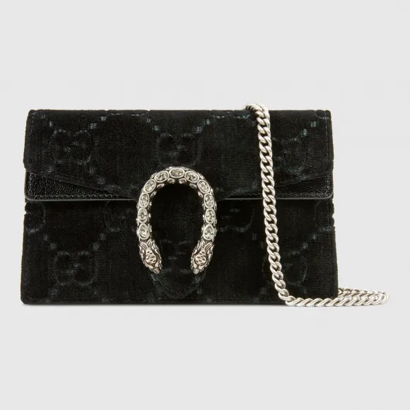 古驰/Gucci Dionysus系列GG天鹅绒超迷你手袋 476432 9TIBN 8176-小迈步海淘品牌官网