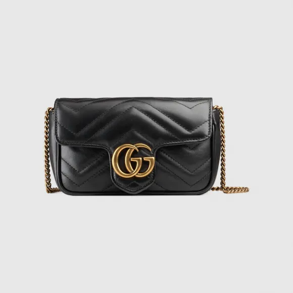 古驰/Gucci GG Marmont系列绗缝皮革超迷你手袋 476433-DTDCT-1000-小迈步海淘品牌官网