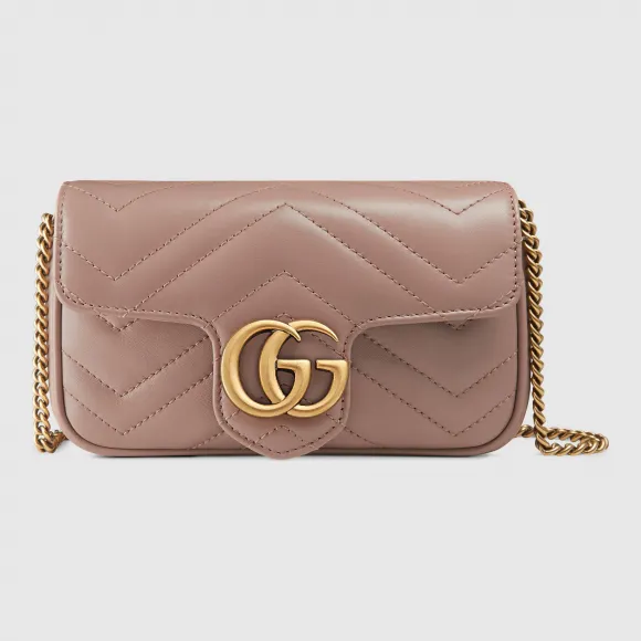 古驰/Gucci GG Marmont系列绗缝皮革超迷你手袋 476433 DSVRT 5729-小迈步海淘品牌官网